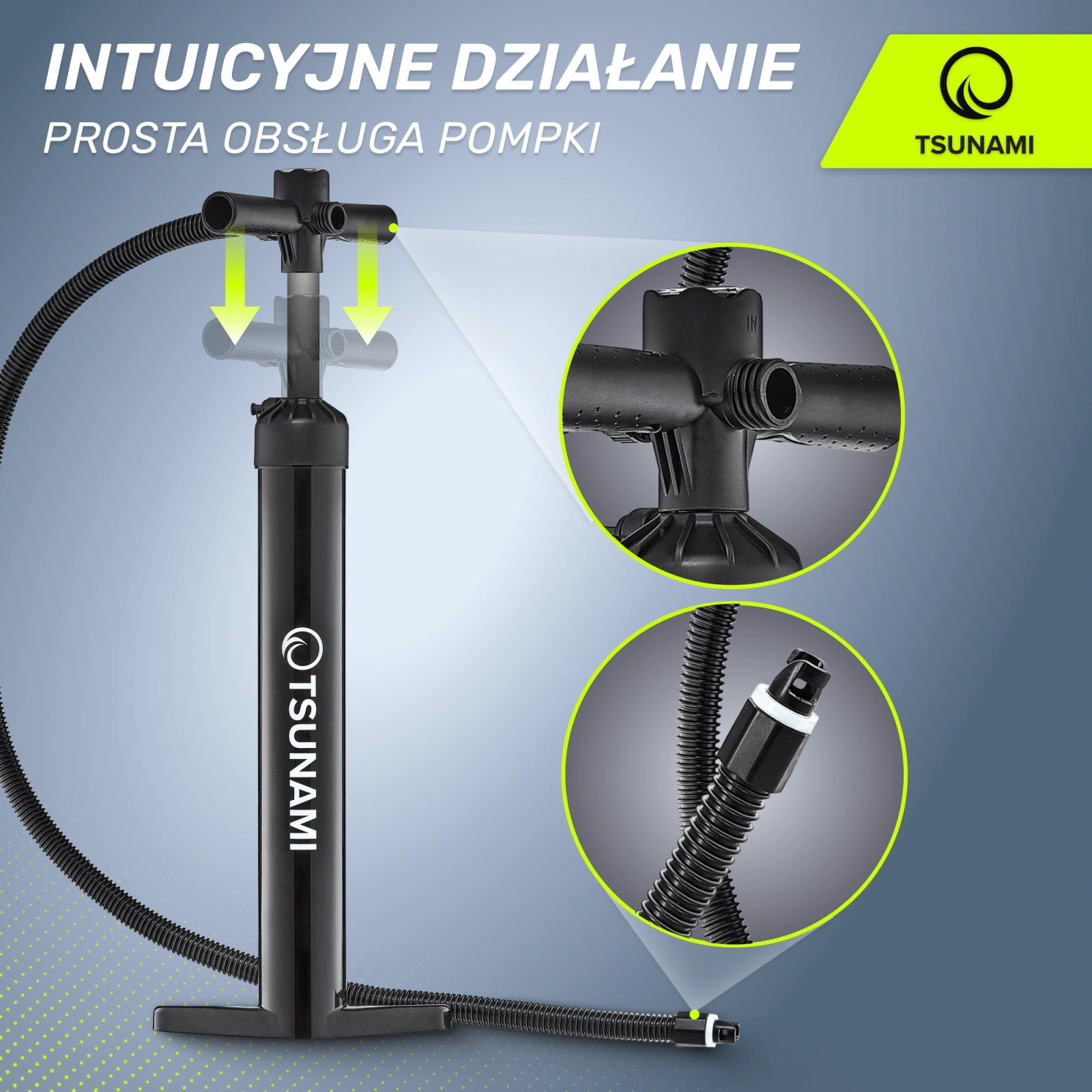 Pompka ręczna do deski SUP - wysokociśnieniowa | AKCESORIA \ AKCESORIA ...